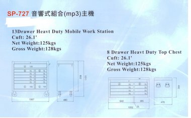 SP727音響式組合(mp3)主機-施樂百達-垃圾桶,台南垃圾桶,垃圾子母車
