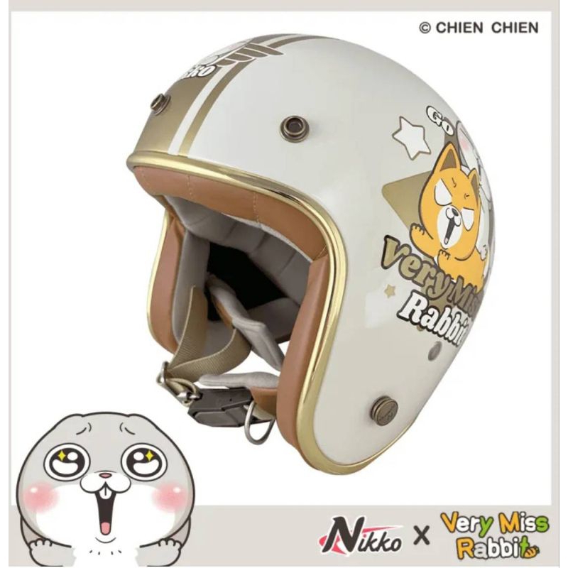 原廠想兔聯名系列 金邊 復古帽【升級 泡泡鏡片套組(帽子+泡鏡)】-台南市,中西區,-Yes Helmet安全帽專營-安全帽,安全帽專賣店,台南安全帽,中西區安全帽專賣店-MIT加工網